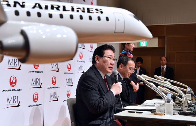 JAL、MRJを32機導入 植木社長「航空産業拡大に貢献したい」