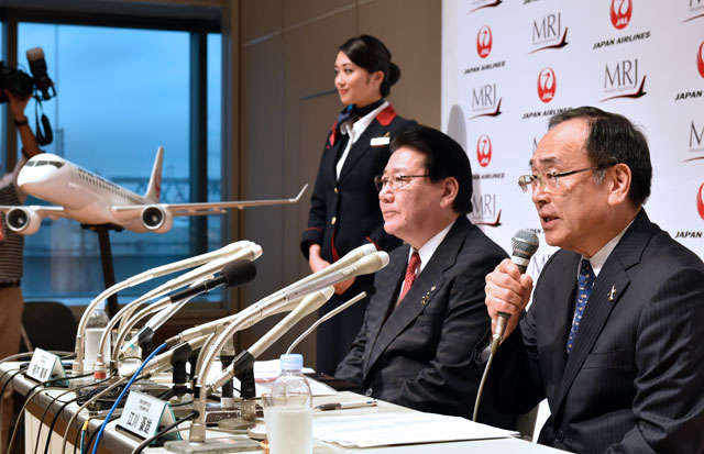 JAL、MRJを32機導入 植木社長「航空産業拡大に貢献したい」