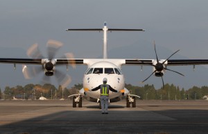 「Q400後継として活用」写真特集・JAC ATR72鹿児島到着