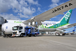 ANA、グリーンジェット2号機就航 SAFを国内線定期便で初使用