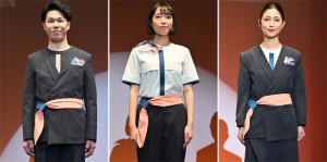 AirJapanのCA制服、”結び”と”重ね”で日本らしさ表現