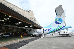 ORC、新機材ATR42お披露目 7/1就航、Q200置き換え