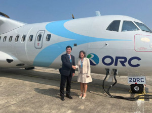 ORC、ATR42の2号機が長崎到着 今秋就航へ