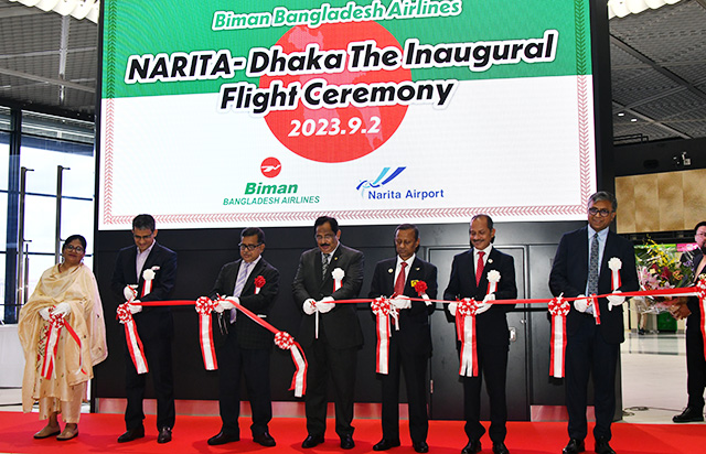 ビーマン・バングラデシュ航空、日本へ初直行便 成田－ダッカ17年ぶり再就航
