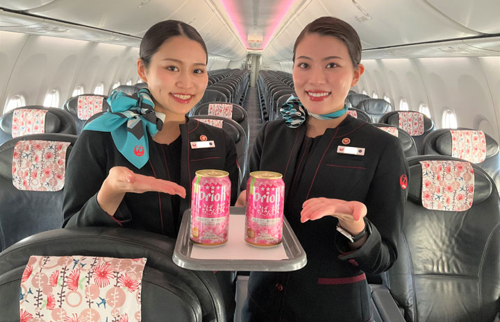 JTA、オリオンビール「いちばん桜」機内販売 数量・路線限定
