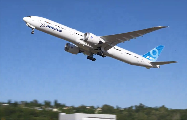 777X、型式証明取得へ飛行試験開始 ANAも発注