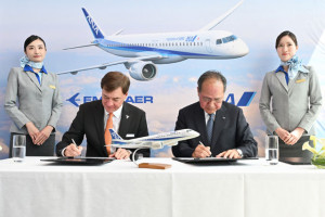 ANA、E190-E2パリ航空ショーで正式発注 28年度から国内初導入、エンブラエルとも初契約
